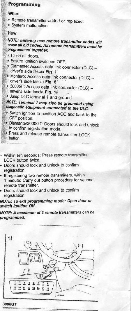 Electrical: Access and Replace Keyless Entry - 3000GT/Stealth Wiki